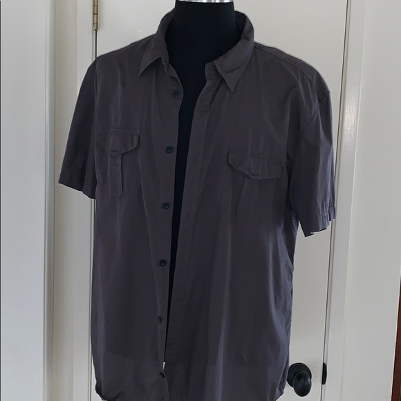 Calvin Klein | Shirts | Mens Calvin Klein Gray Button Down Dress Shirt ...